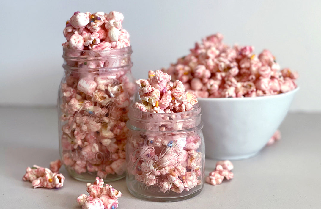 Colorful Barbie Popcorn Recipe - Pascha Chocolate Co