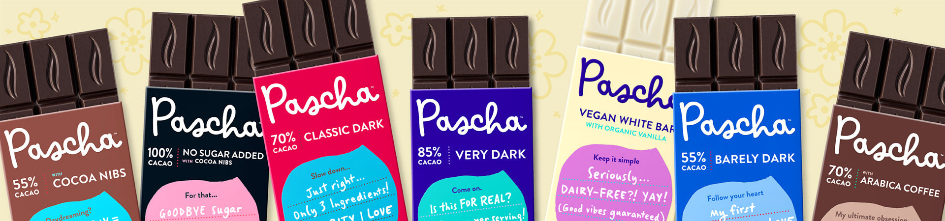 Pascha Chocolate - Organic Chocolate Bars - Vegan, Sustainably-Sourced ...